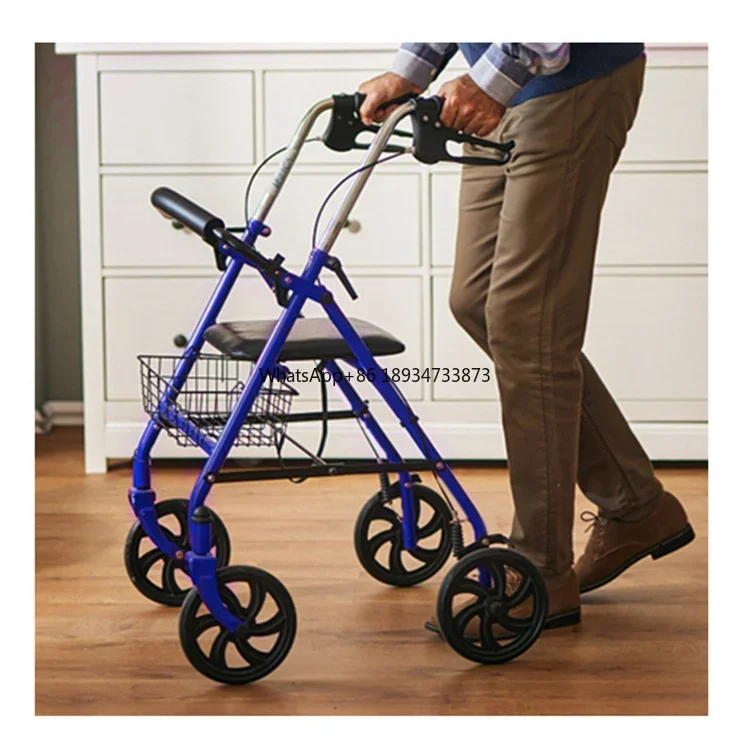 Walker Rollator Shopping Cart Rehabilitation Walking Aid for the ...