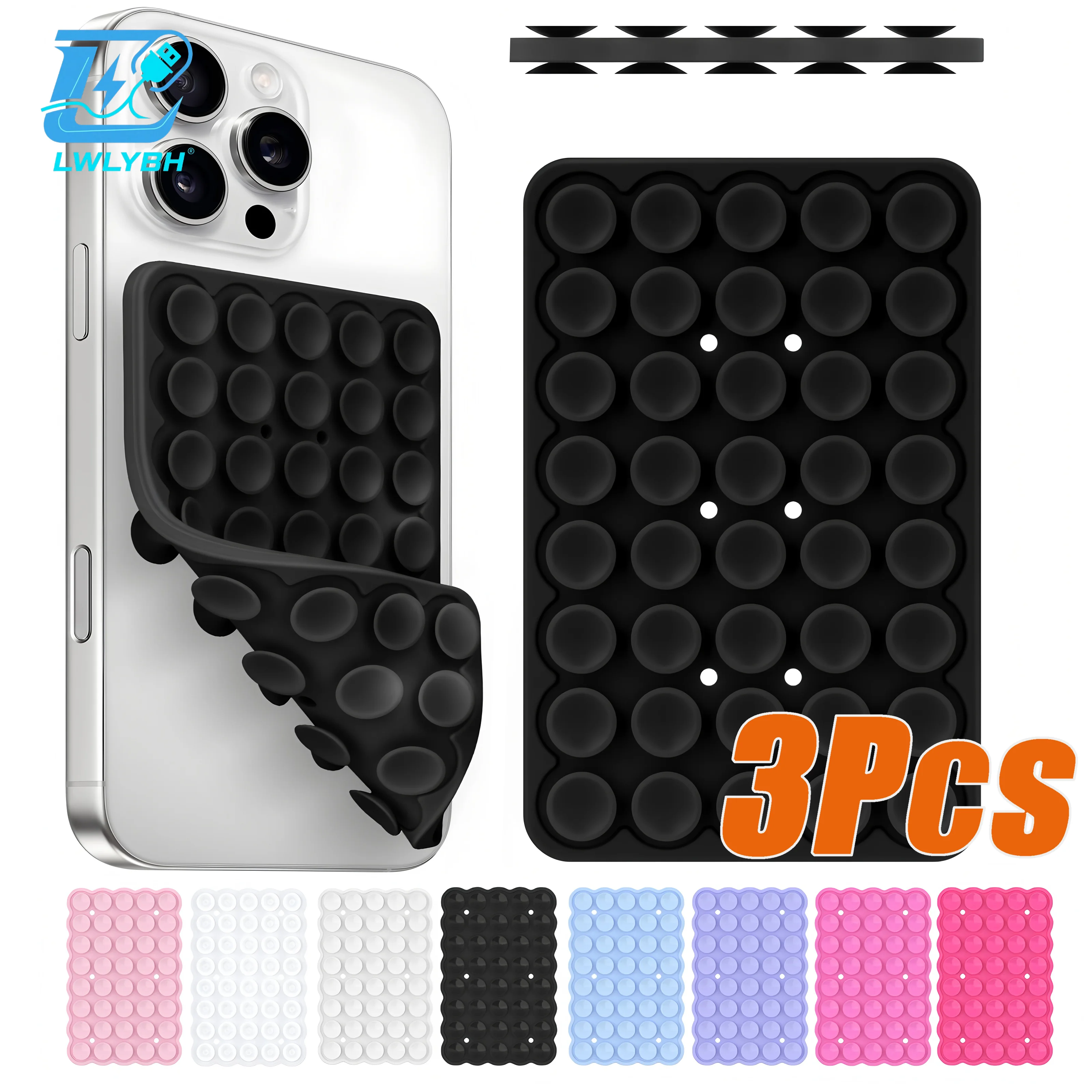 Silicone Suction Cup Phone Holde Multifunctional Fixed Anti-slip Mobile ...