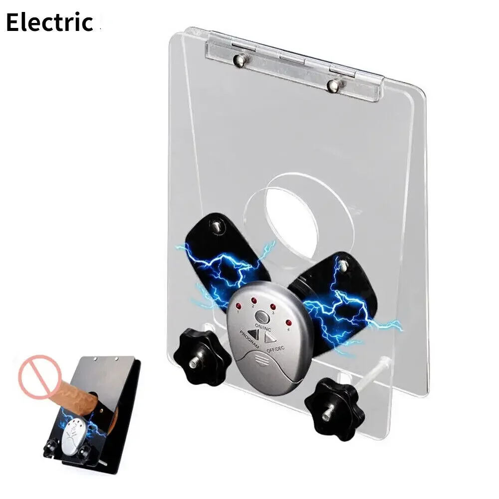 Electric-Shock-Penis-Testicle-Ball-Stretcher-Chastity-Cage-Scrotum ...