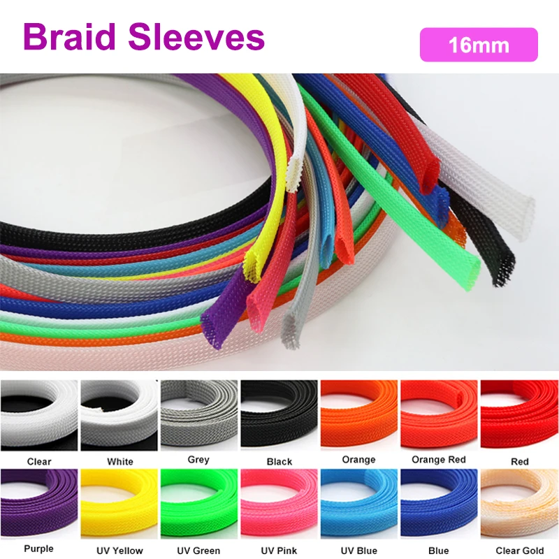 1-50M-PET-Expandable-Cable-Sleeve-16mm-Tight-Braided-High-Density ...