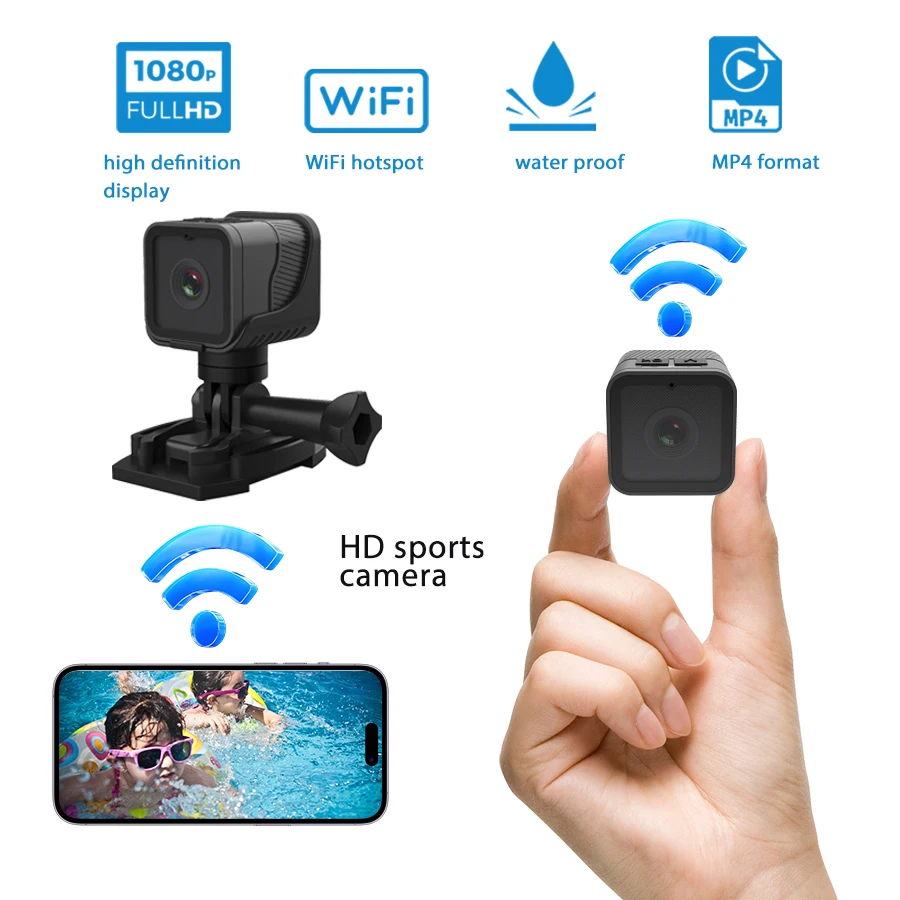 1080P-high-definition-portable-sports-mini-camera-with-WiFi-hotspot ...