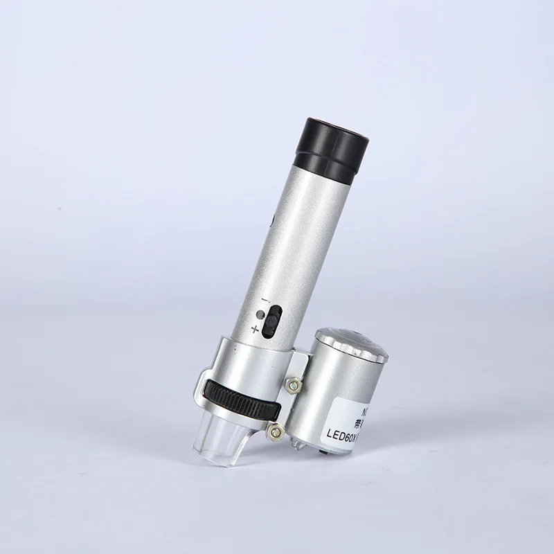 60x lupa caneta tipo focalizável microscópio de inspeção de notas com ...