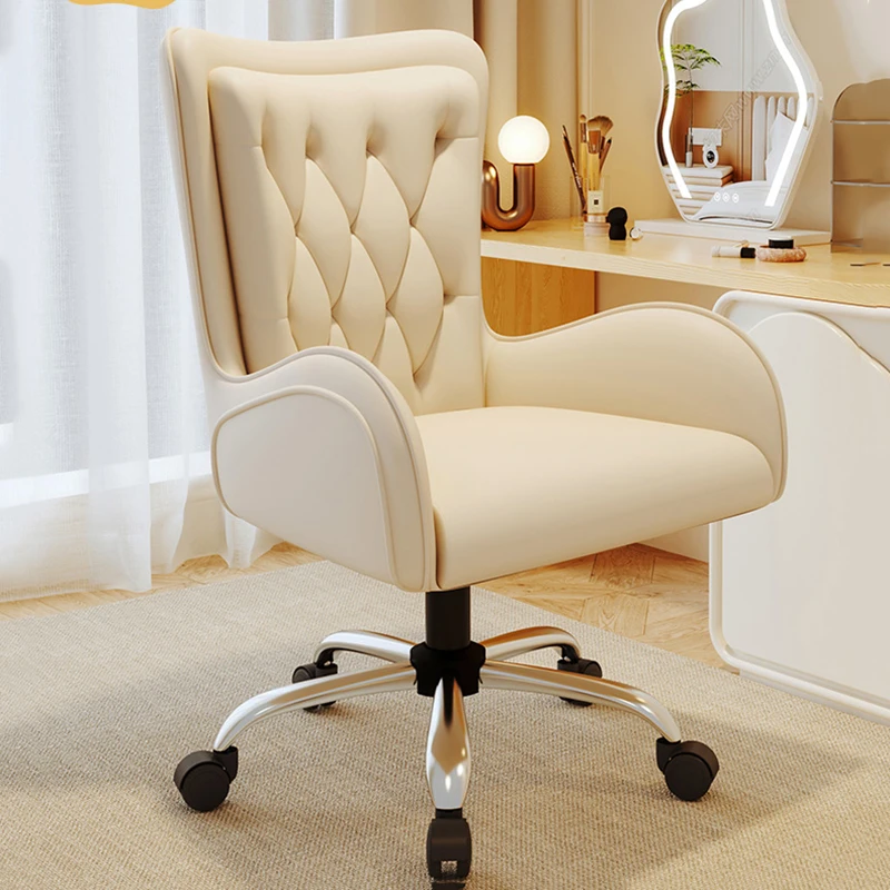 Art-Originality-Office-Chair-Cover-Stretch-White-Comfy-Aesthetic-Chair ...