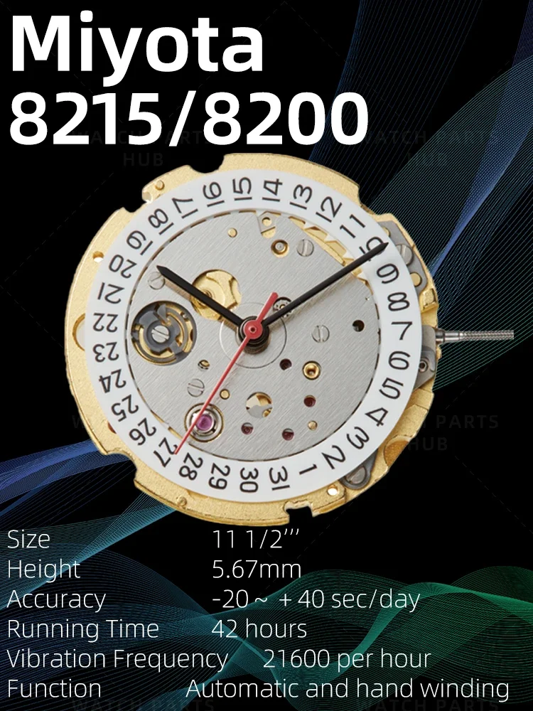 New-Miyota-8215-Watch-Movement-Citizen-Genuine-Original-8200-Mouvement ...