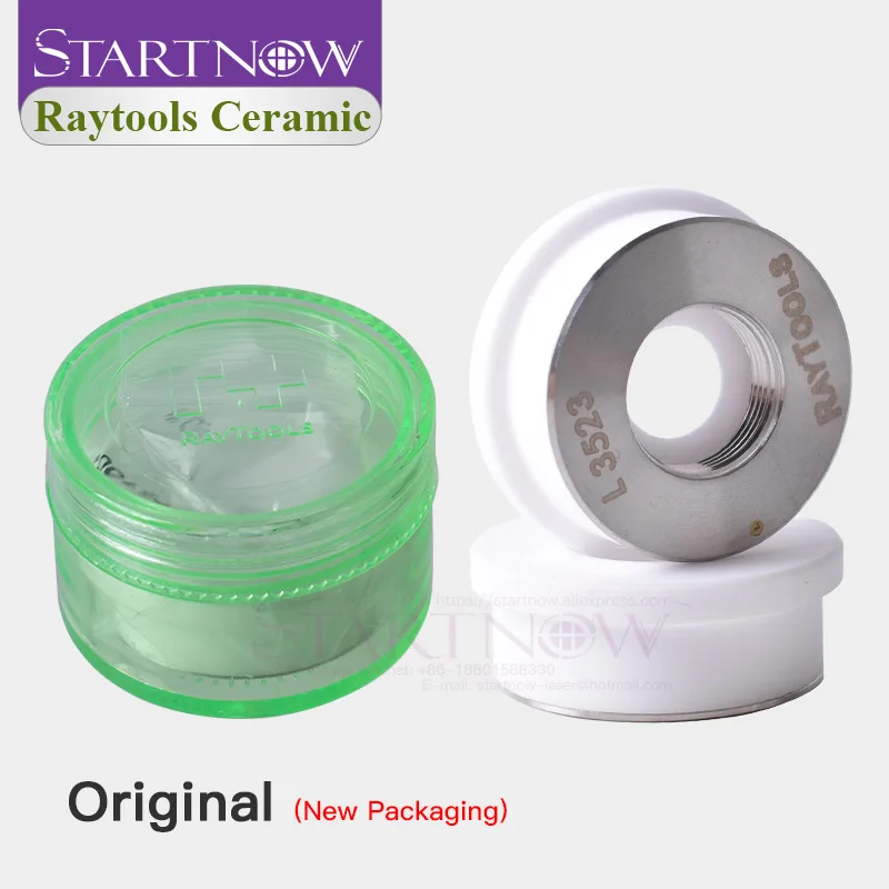 Raytools 파이버 레이저 커팅 헤드용 오리지널 레이저 세라믹 링 부품, D32mm 파워 노즐 홀더|목공기계 부품 ...