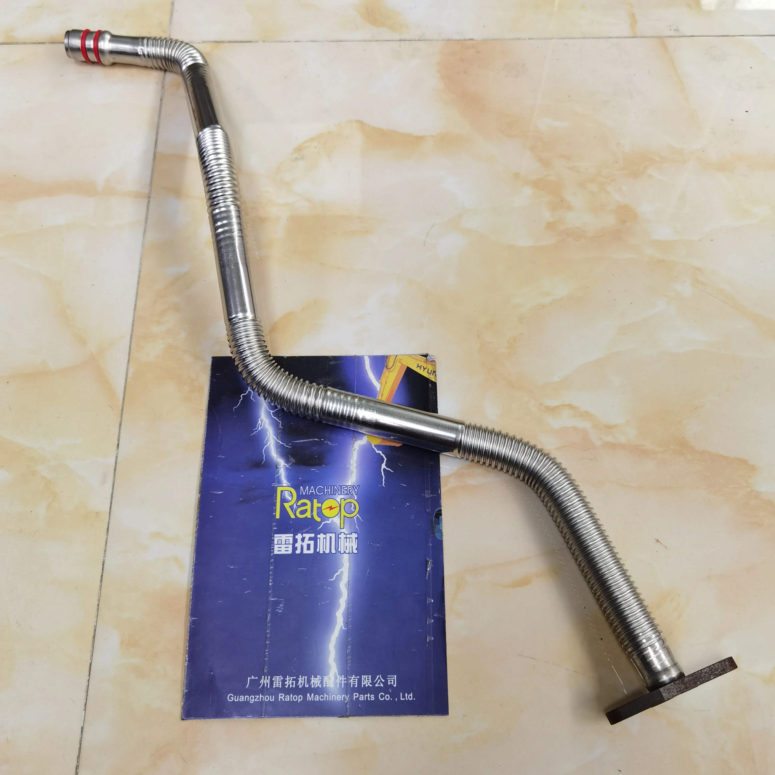 PC200-8-6D107-Turbocharger-Oil-Drain-Connection-Pipe-6754-51-8100 ...