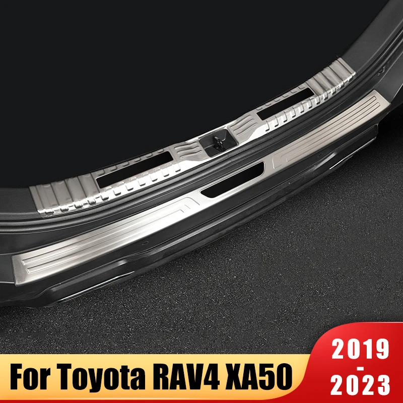 Car Trunk Door Sill Guard Cover Stainless Steel Rear Bumper Protector ...