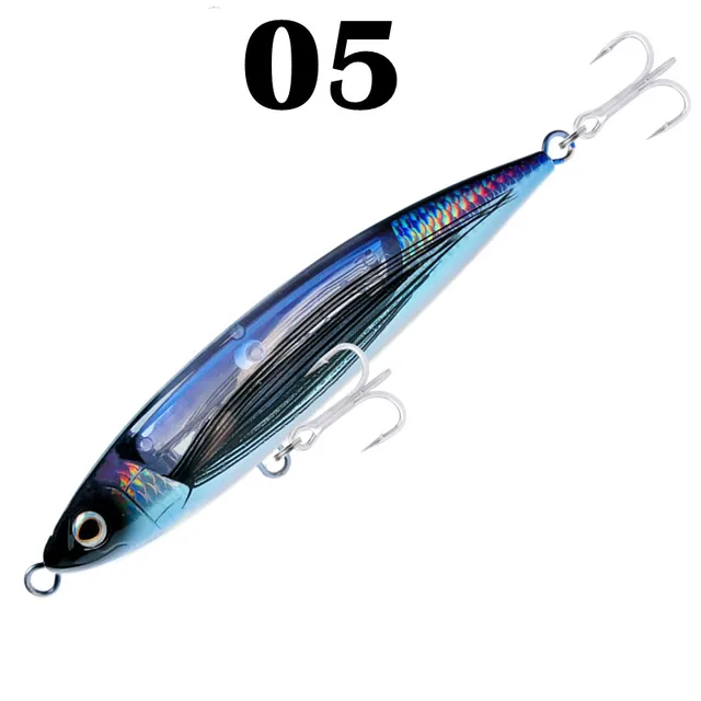GRS New Sea Fishing Lure Stickbait Pencil Lure Top Water 165mm 70g GT ...