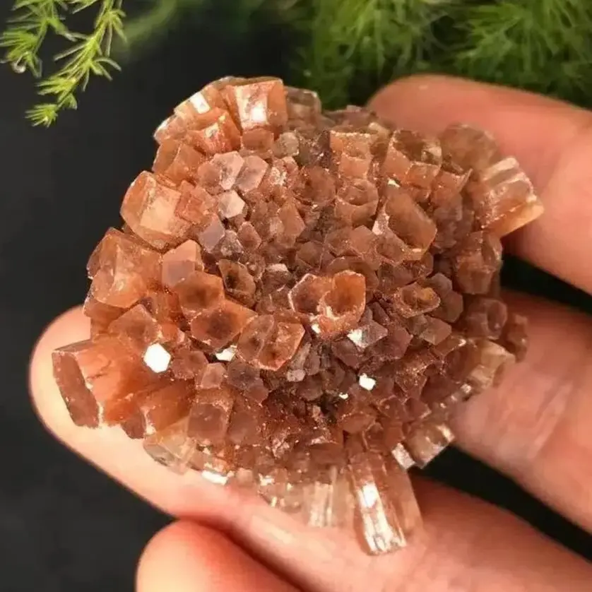 Natural-Rare-Orange-Aragonite-Quartz-Mineral-Crystal-Cluster-Shape ...