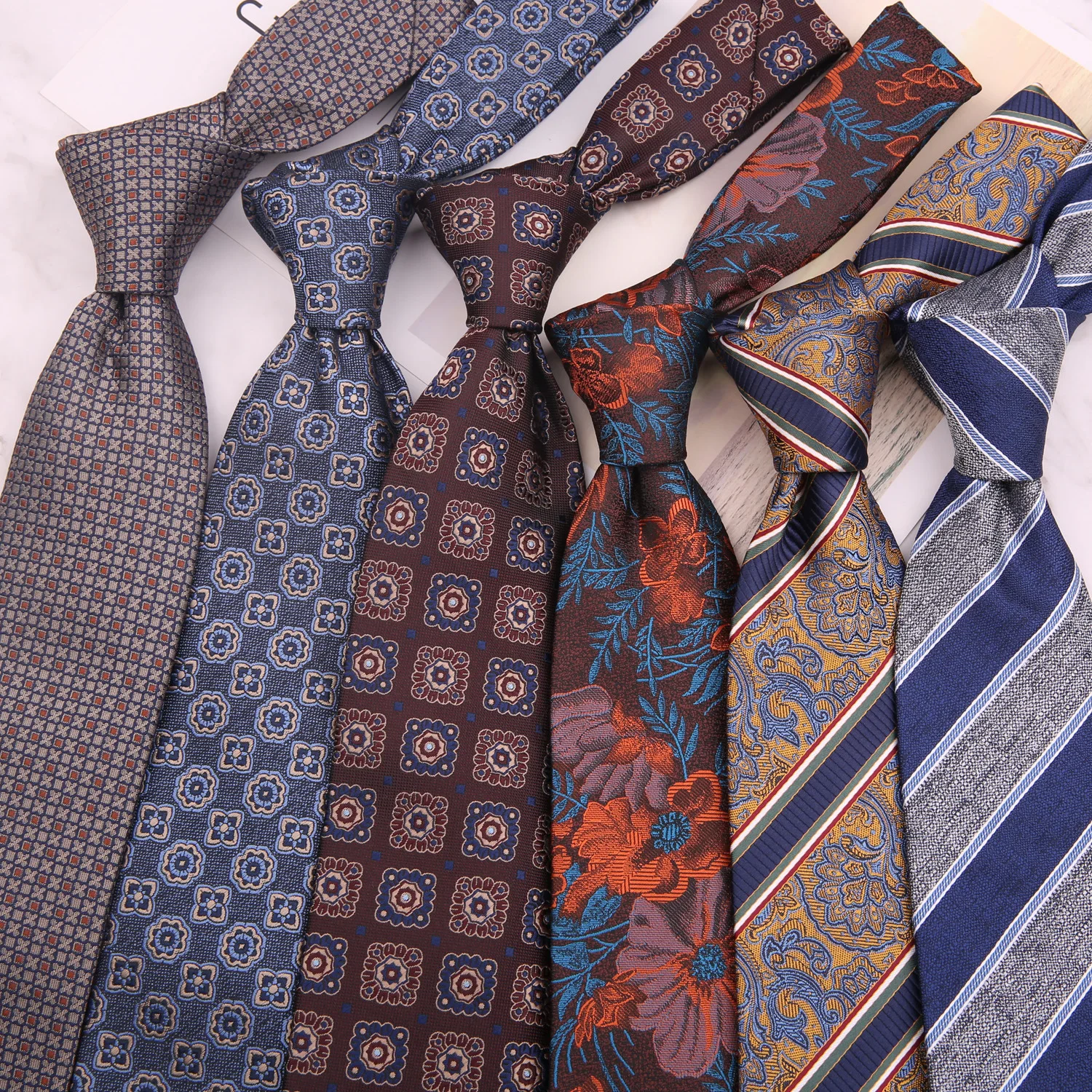 Fashion Business Formal Necktie Men Suits Polyester 8cm Neck Tie Gravat ...