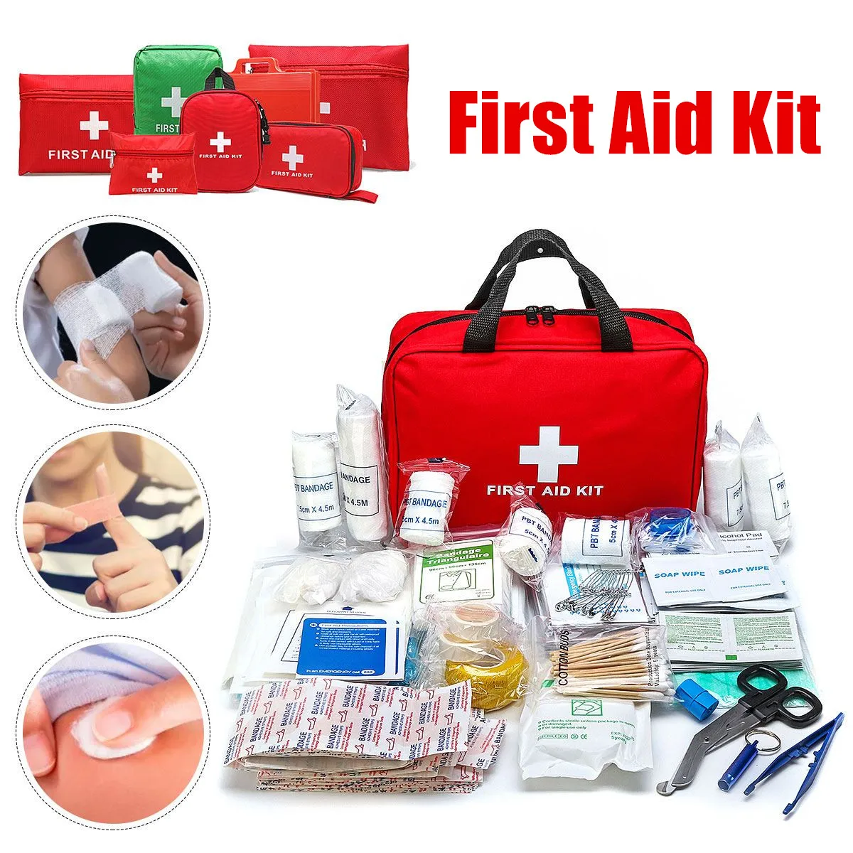 Various Types Tactical First Aid Kit In The Car Military Acessories ...