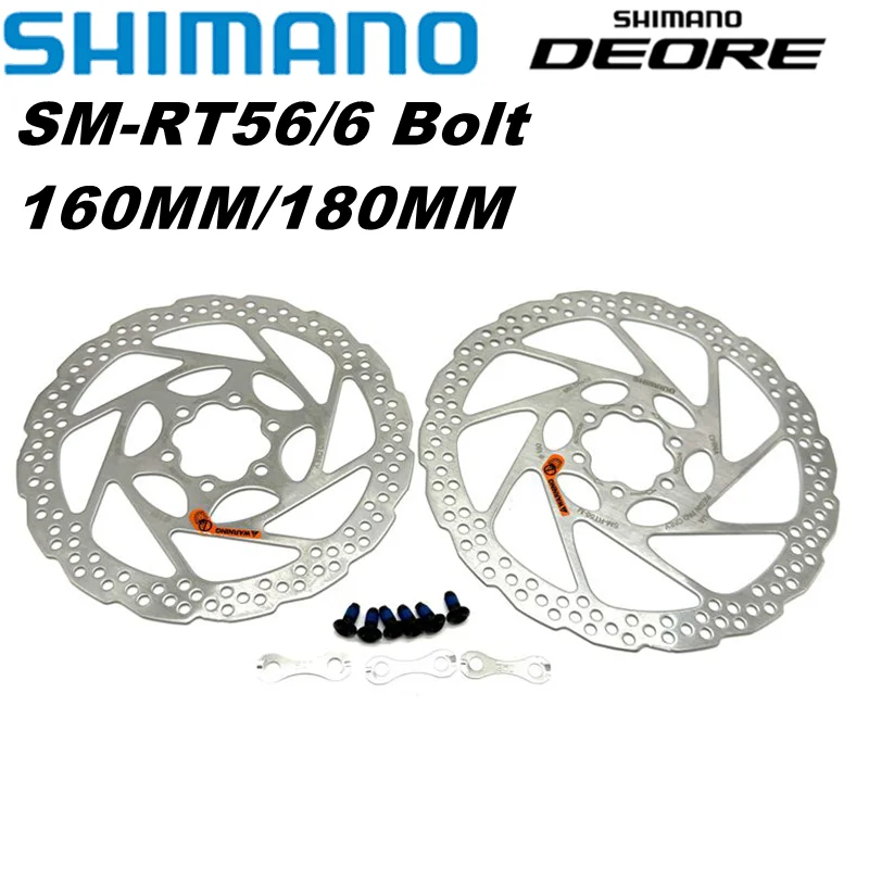 SHIMANO-RT56-Rotor-180mm-160mm-Brake-Disc-DEORE-SM-RT56-Discs-Rotor-160 ...