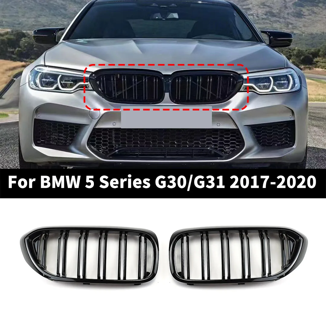 Front-Bumper-Grill-For-BMW-5-Series-M5-G30-G31-520i-530i-540i-ABS-2 ...