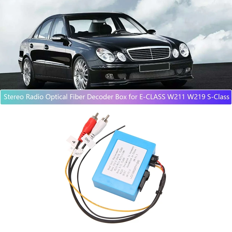 Car-Stereo-Radio-Optical-Fiber-Decoder-Box-for-Mercedes-Benz-E-CLASS ...