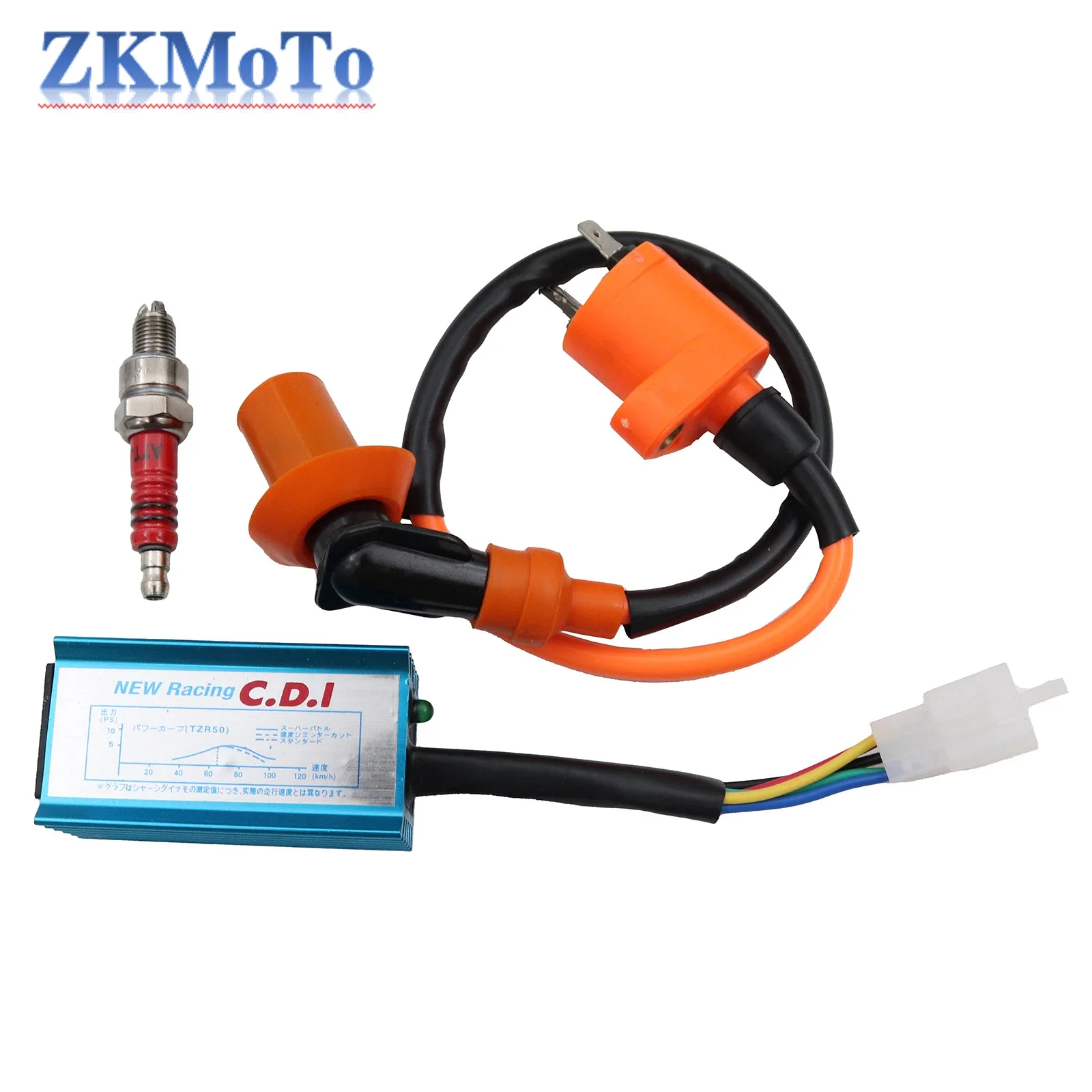 5-6-Pin-Ignition-Coil-With-Racing-CDI-Box-for-GY6-50cc-70cc-90cc-110cc ...