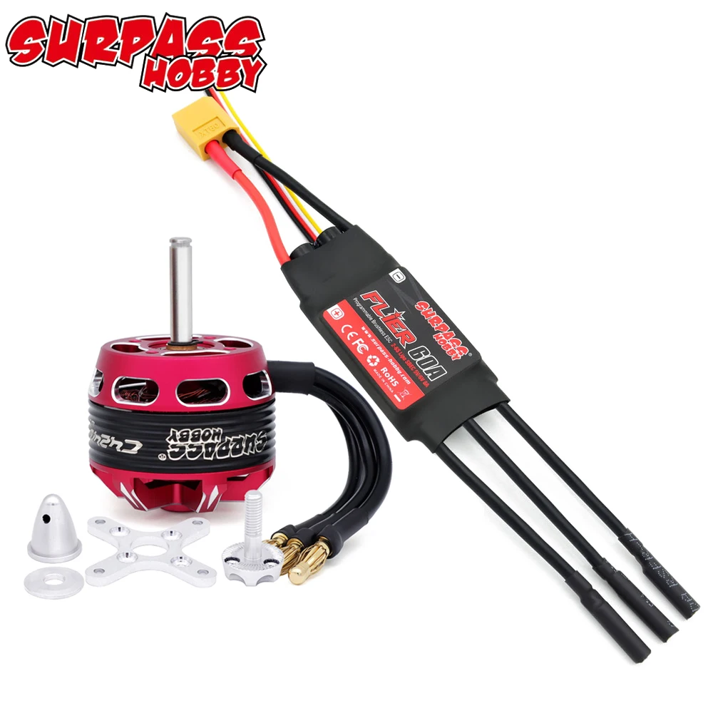 Surpass Hobby C4240/ C4250/ C4260 V2 Outrunner Brushless Motor Flier ...