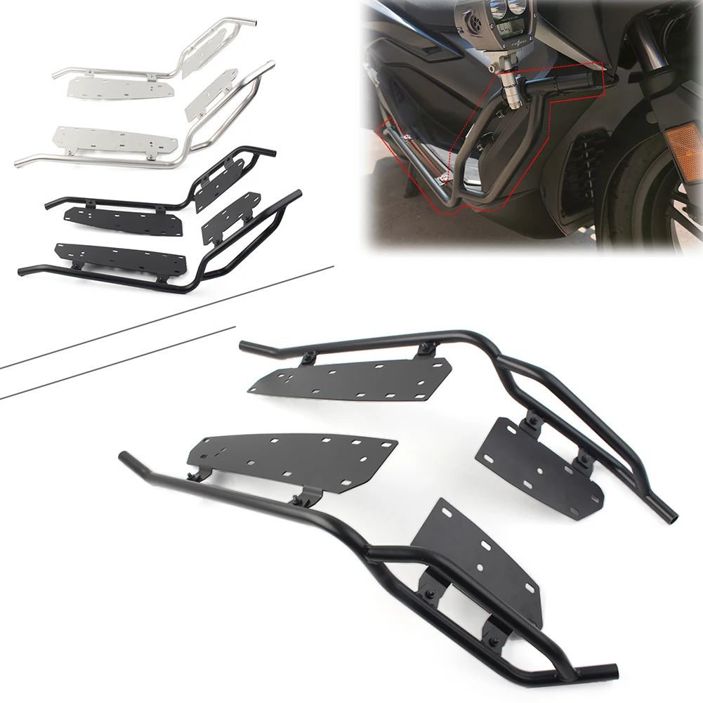 Black/Siver Motorcycle Engine Guard Bumper Stunt Cage Frame For Honda ...