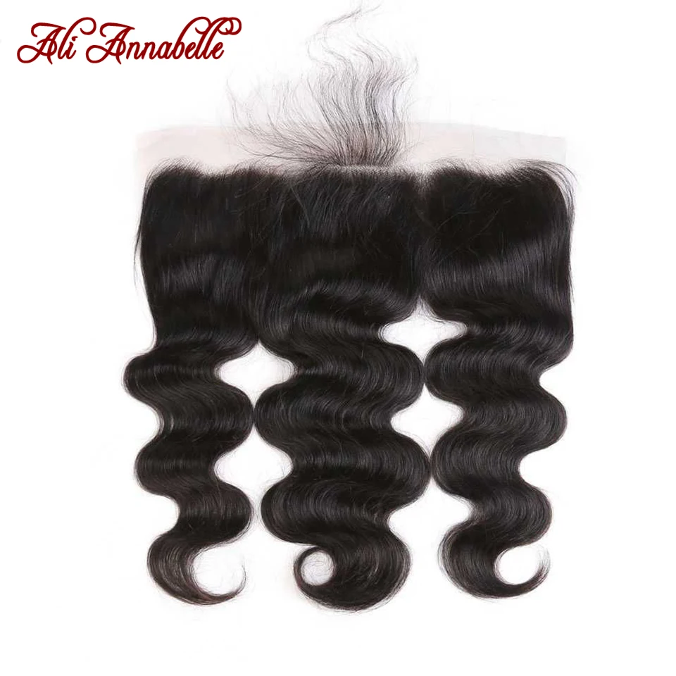 Ali Annabelle Hair Body Wave Lace Frontal Closure 13x4 Free Middle Part ...