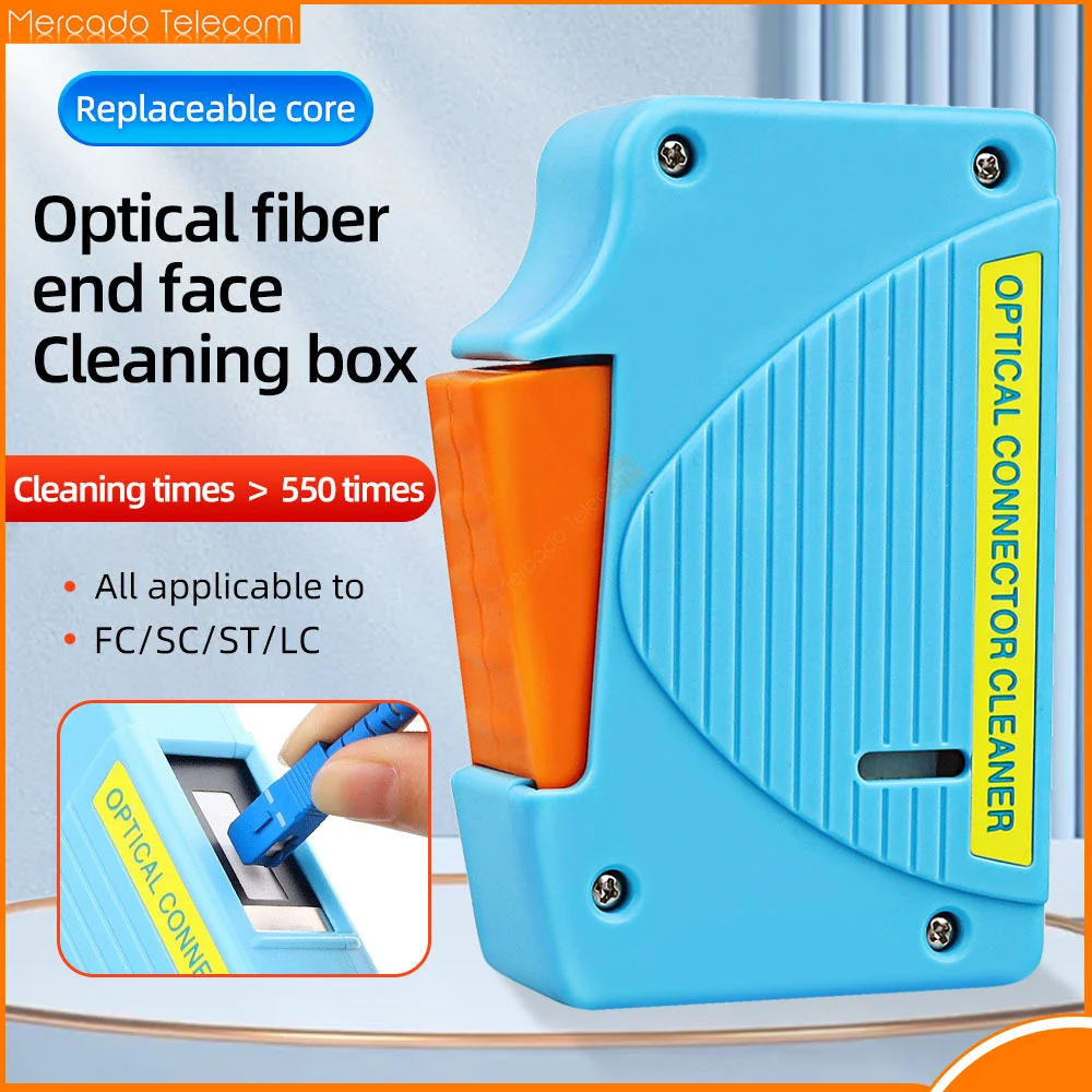 Fiber-End-Face-Cleaning-Box-Pigtail-Cleaner-Cassette-Fiber-Wiping-Tool ...