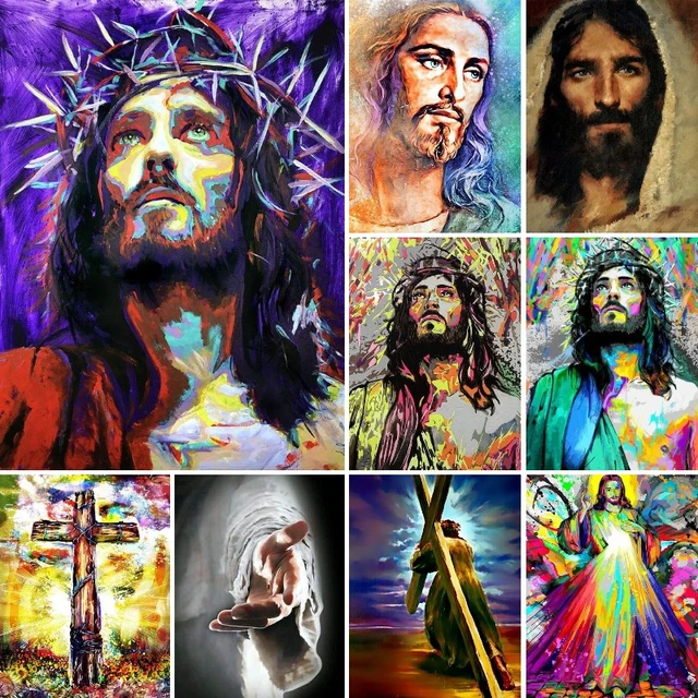 Weird Jesus Cross Stitch