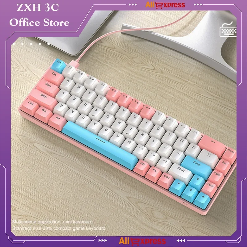 Ziyoulang-T8-Wired-Mechanical-Keyboard-68-Key-Customized-Machine-Full ...
