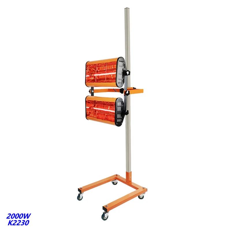 2000W Shortwave Infrared Paint Curing Lamp Mobile Infrared Varnish ...