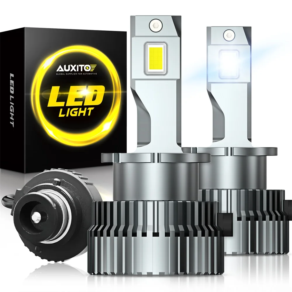 AUXITO 2Pcs D2S LED Headlights HID 120W D1S D4S D3S Turbo LED Bulb ...