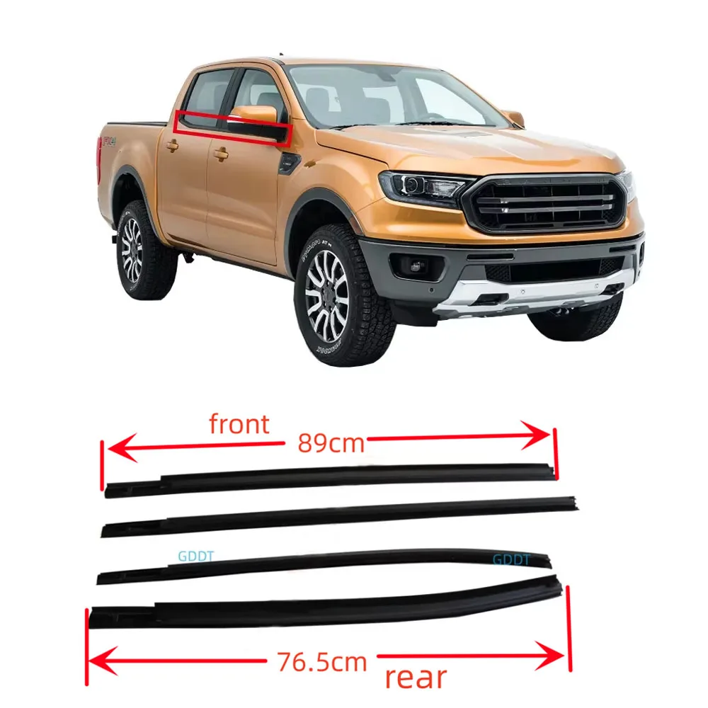 4-Pcs-Outside-Window-Glass-Rubber-for-Ford-Ranger-Pickup-2019 ...