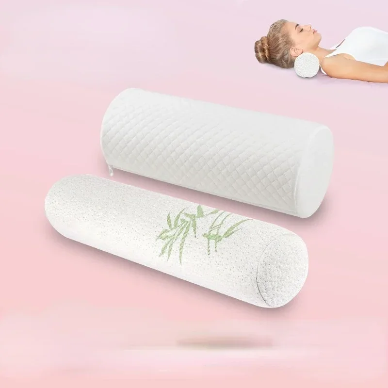 Cervical Neck Round Memory Foam Pillow Neck Pillows Support for ...