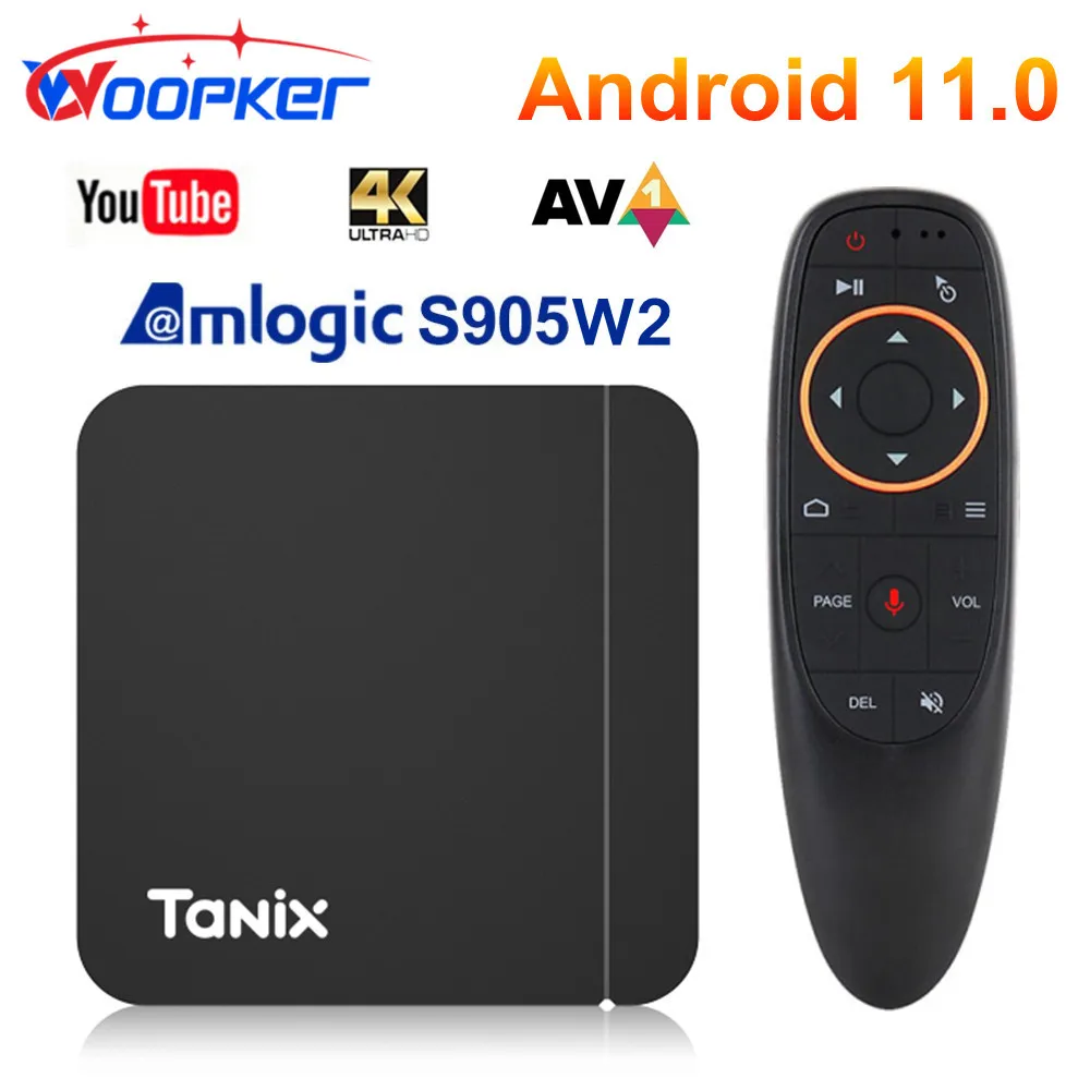 Tanix W2 Smart TV Box Android 11 Amlogic S905W2 2GB 16GB AV1 HDR10+ HD Media Player Bluetooth ...