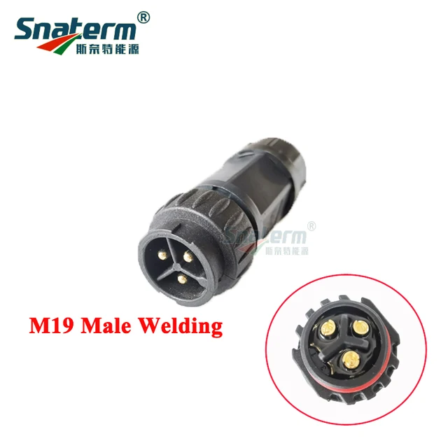 3pin-M19 or 3pin-M25 Connectors for SG Series 700W1000W1200W1400W Micro ...
