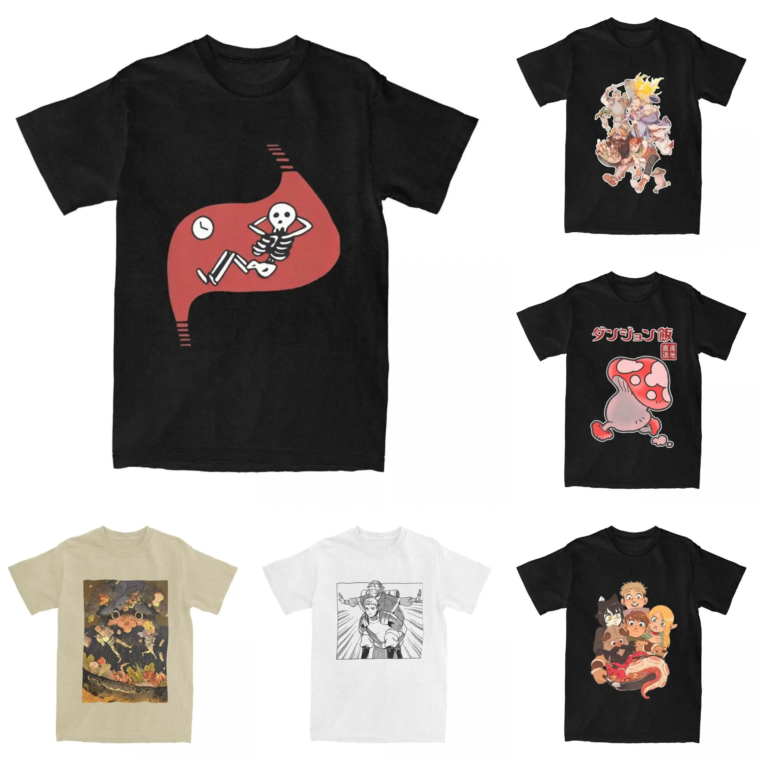 Dungeon-Meshi-Falin-s-Death-Anime-T-Shirt-Men-s-Classic-100-Cotton-T ...