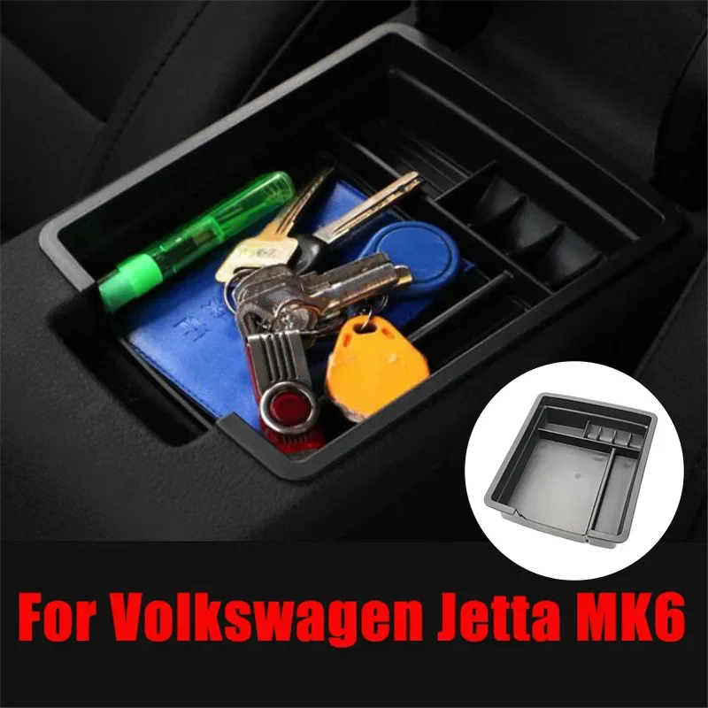 Car Accessories Central Armrest Storage Box For Volkswagen Jetta MK6 ...