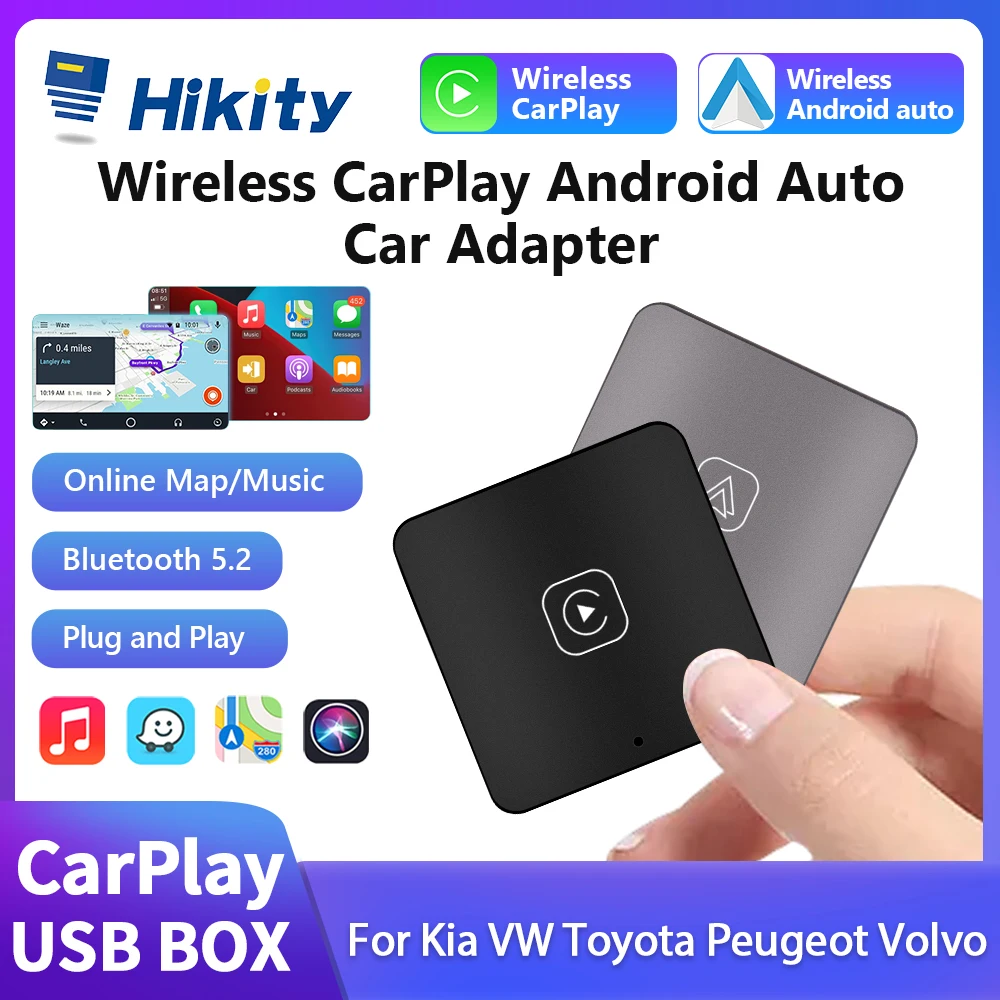 Hikity-Carplay-Ai-Box-assistente-vocale-adattatore-Wireless-CarPlay ...