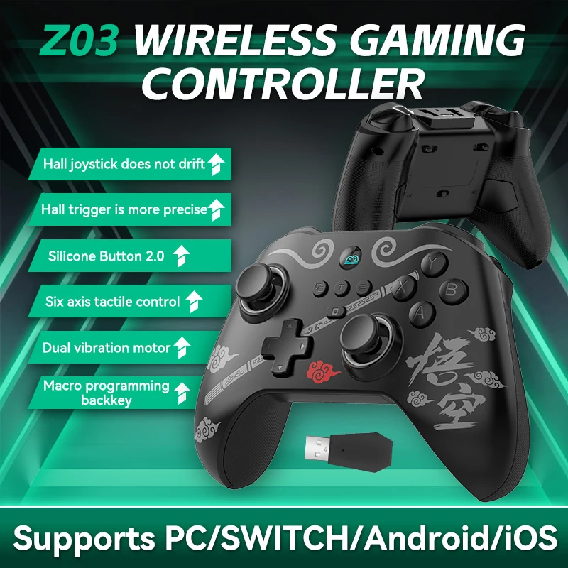 Z03-Wireless-Game-Controller-Wired-Gamepad-Black-Myth-WuKong-with-Hall ...