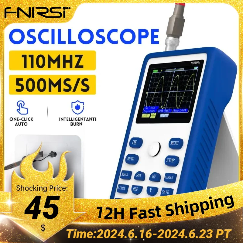 FNIRSI-1C15-Professional-Digital-Oscilloscope-110MHz-Analog-Bandwidth ...
