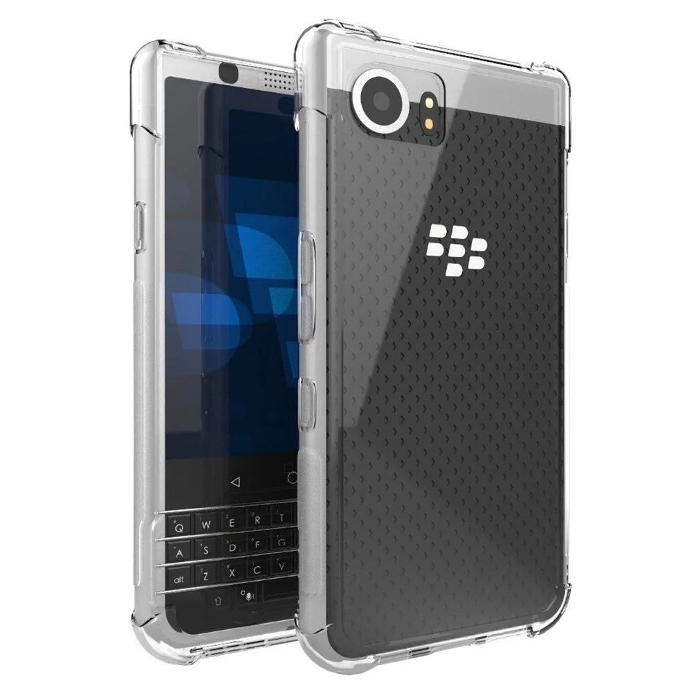 Case for Blackberry Key 2 Key2 BBF100 Air Cushion Clear Soft Silicone ...
