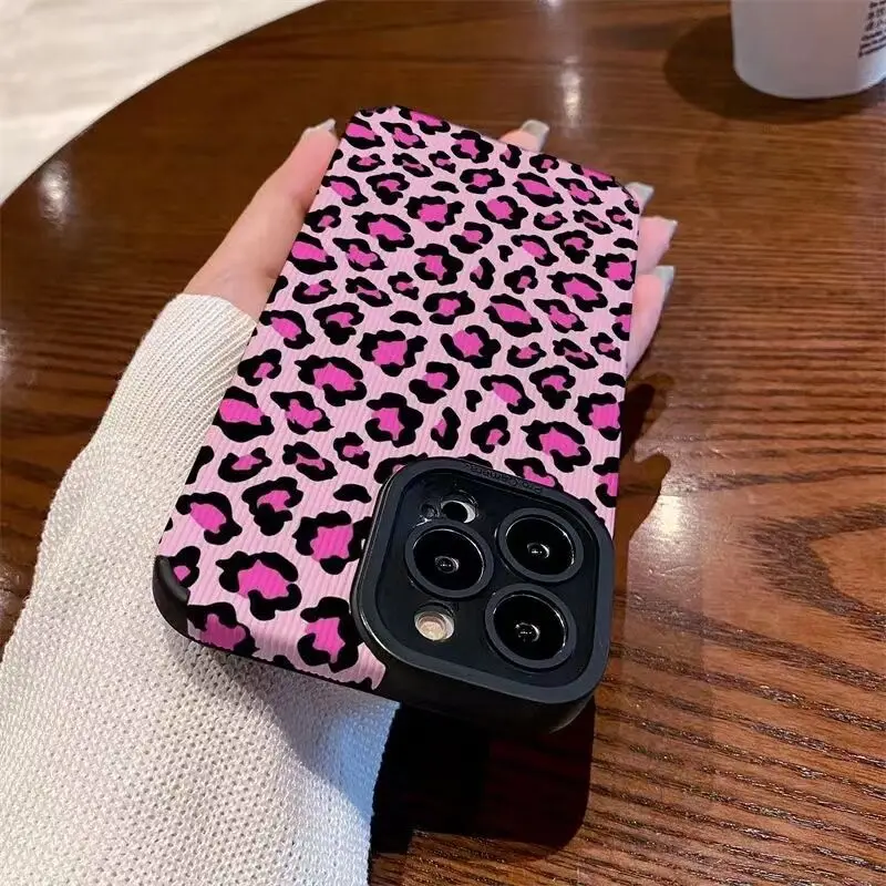DMAWMJ pink leopard print phone case for iphone 11 14 pro max 13 mini ...