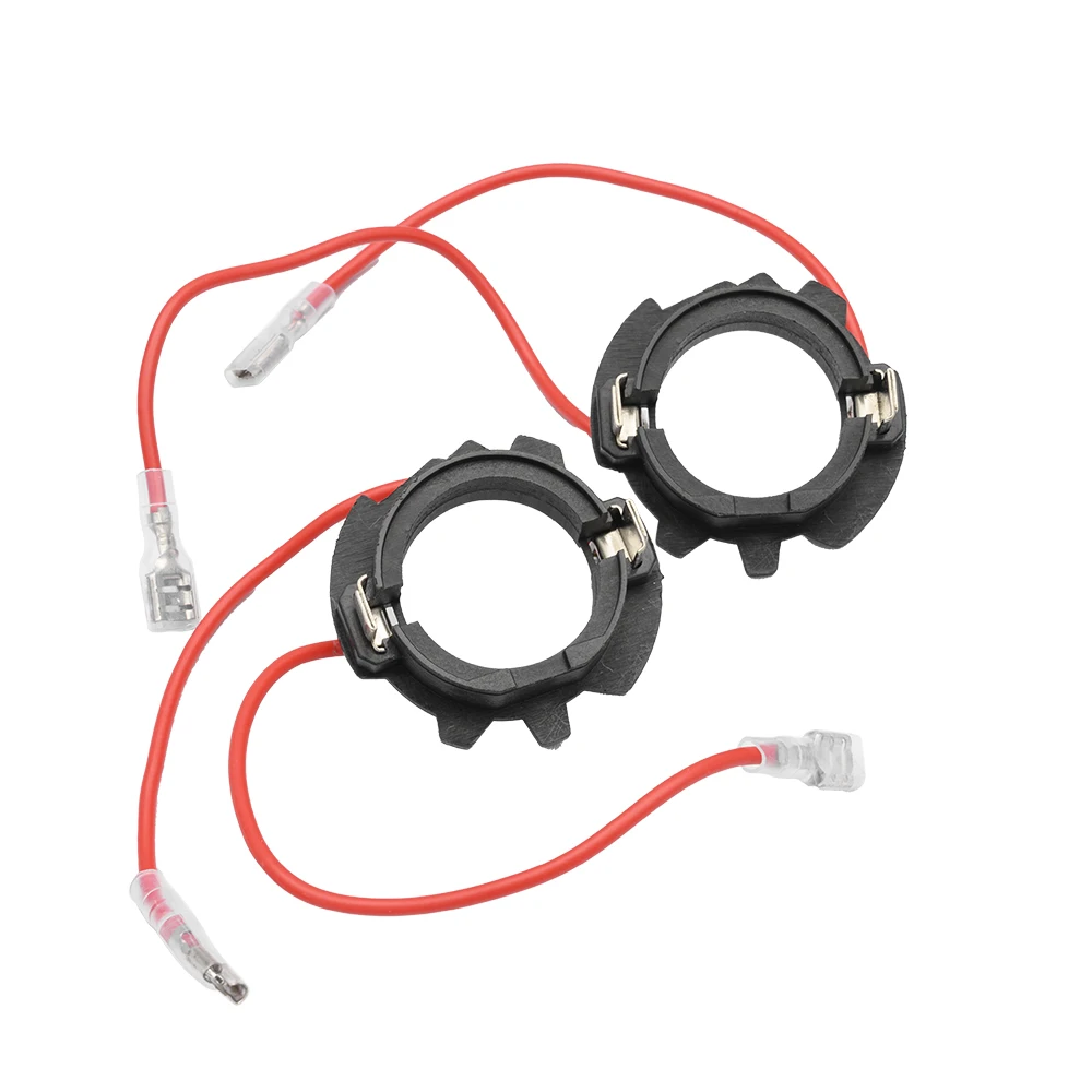 2pcs H7 Led Headlight Retainer Clip Bulb Base Holder Headlamp Socket ...