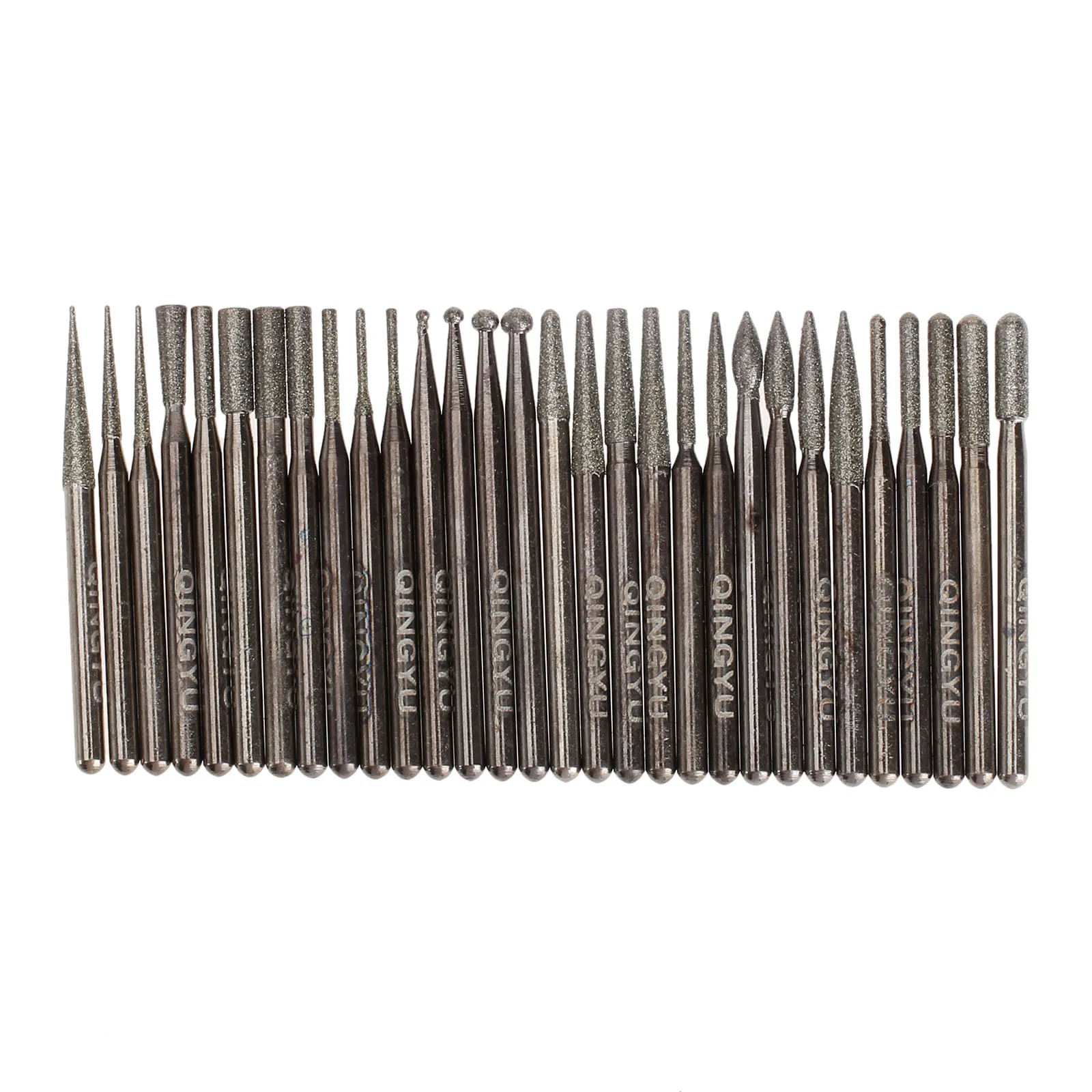 30Pcs Dremel Accessories Diamond Grinding Head Burrs Bit Set for Mini ...