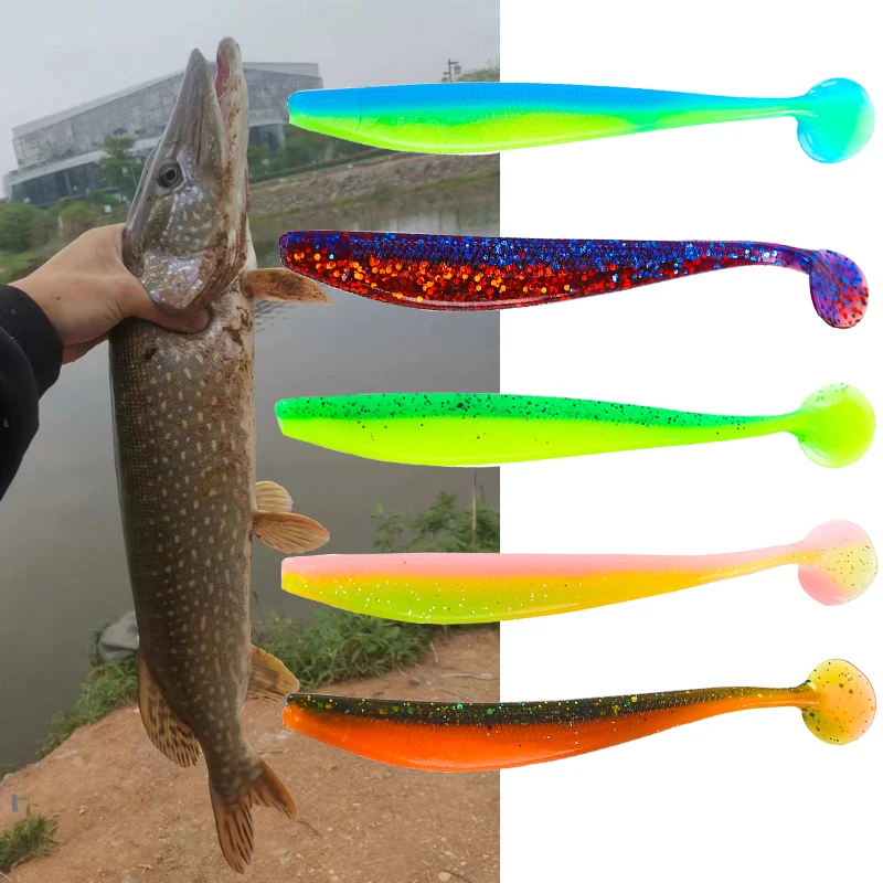Soft-Bait-120mm-160mm-Soft-Paddle-Tail-Swimbait-Fishing-Lures ...