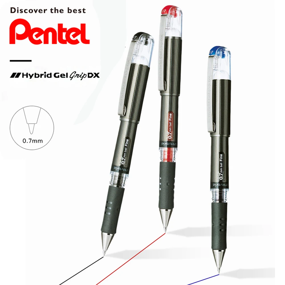 Pentel-Japan-Hybrid-Water-Based-Gel-Pen-Needle-Tube-Smooth-Secagem-R ...