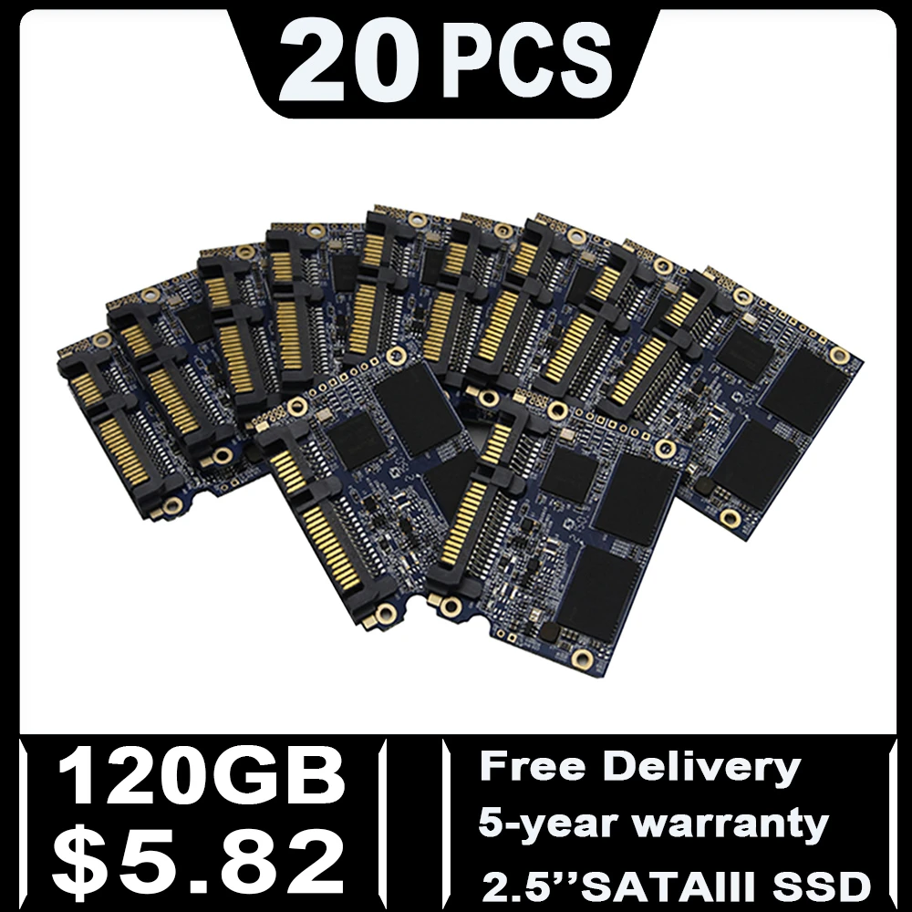 Chip de disco duro SSD Sata 2,5/20 piezas/120GB 128GB 240GB 256GB 480GB ...