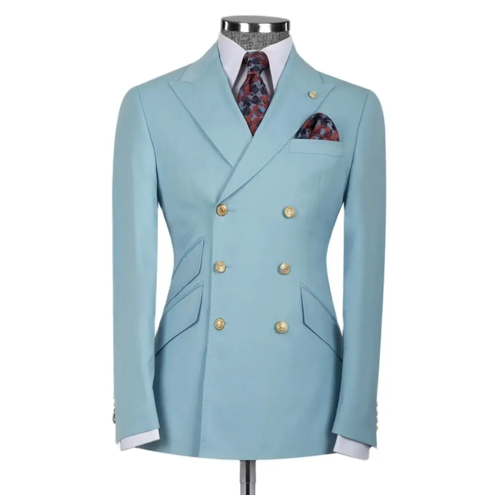 Men Wedding Suits Groom | 6 Buttons Jacket Men | 6 Button Men's Suits ...