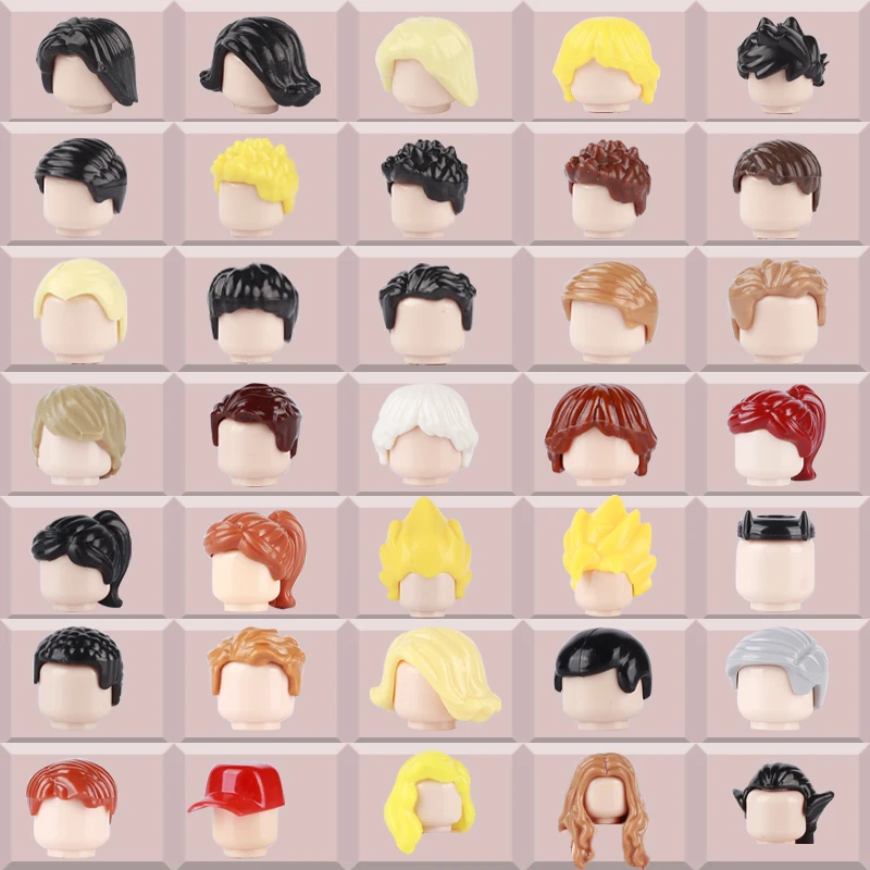 MOC-City-Hairstyle-Building-Blocks-Hero-Figures-Hair-Compatible-Body ...