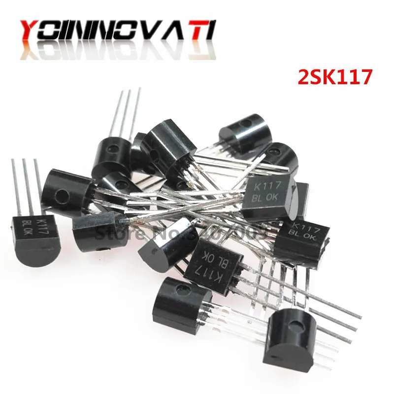 20 個 2SK117 に 92 K117 jfet 低ノイズオーディオアンプ 1.0dB -30 v vgs 新オリジナルの高速配信 ...