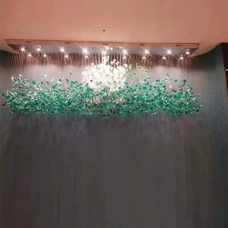 Luxury Cristal Lighting Fixtures Lobby Large LED Chandelier Modern ...