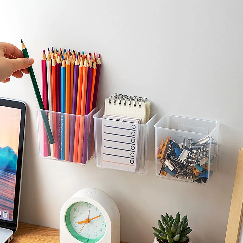 Wall-Mounted-Stationery-Storage-Box-Transparent-Fridge-Side-Door ...