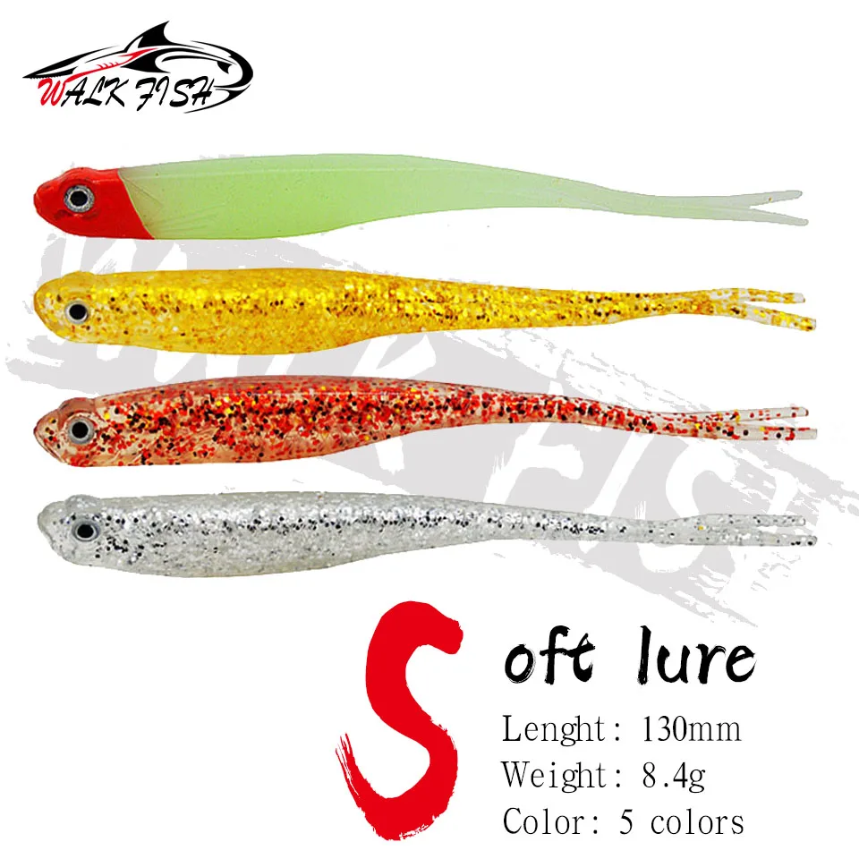 Fishing Baits Walk Fish Silicone | Bait Worm Silicone Fish Lure - 4pcs ...