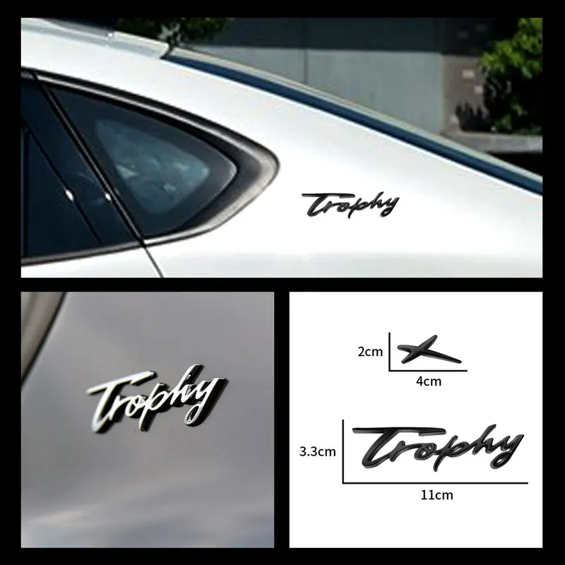 Car-3D-Metal-Decor-Trophy-X-Logo-Adhesive-Emblem-Rear-Trunk-Badge ...